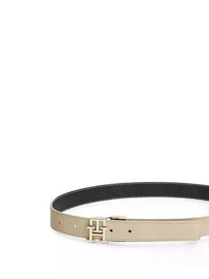 Tommy Hilfiger Reversible Monogram Leather Belt