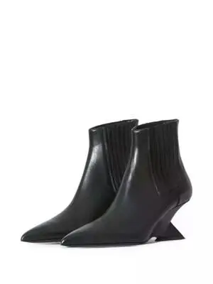 Attico Cheope Sculptural Ankle Boots - Black