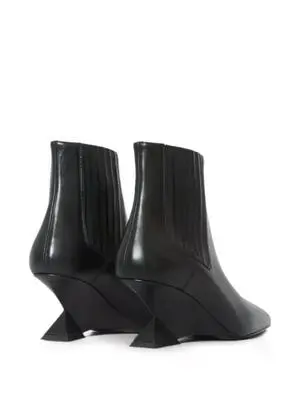 Attico Cheope Sculptural Ankle Boots - Black
