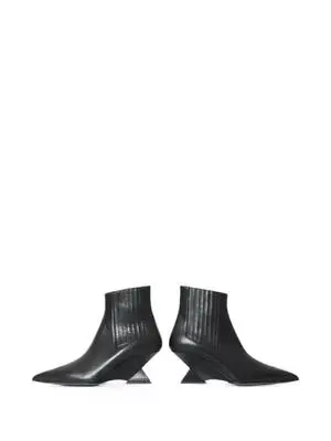 Attico Cheope Sculptural Ankle Boots - Black