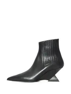 Attico Cheope Sculptural Ankle Boots - Black