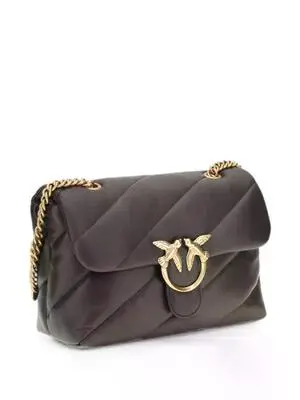 Pinko Love Birds Quilted Leather Shoulder Bag