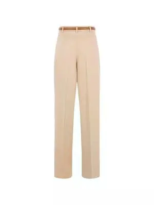 Max Mara Belted Pleated Trousers