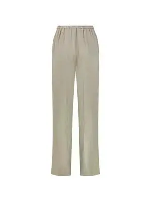 FORTE_FORTE Pressed Crease Wide-leg Trousers - Neutrals