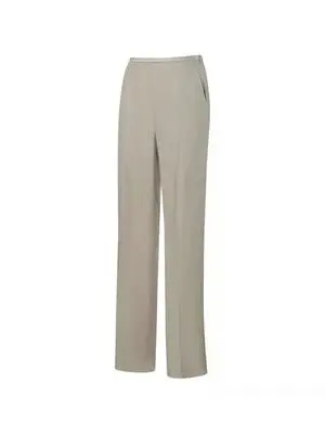 FORTE_FORTE Pressed Crease Wide-leg Trousers - Neutrals