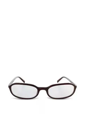 Chimi Edith Oval Frame Eyeglasses - Red