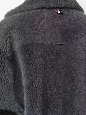 Thom Browne 4-bar Stripe Shearling Jacket