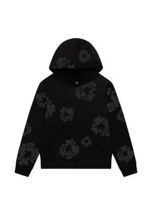 DENIM TEARS Graphic Print Hoodie - Black
