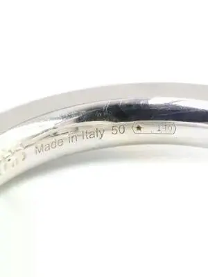 Hermès Sterling Engraved Logo Ring
