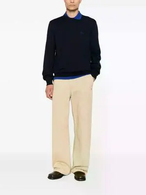 Loewe Embroidered Anagram Crew Neck Sweater - Blue