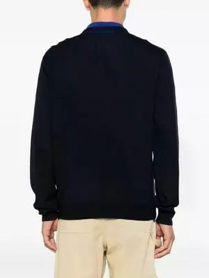 Loewe Embroidered Anagram Crew Neck Sweater - Blue