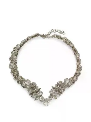 Victoria Beckham Crystal-embellished Choker Necklace - Silver