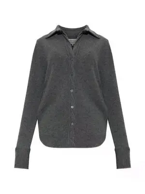 MAISON MARGIELA Button-up Curved-hem Shirt
