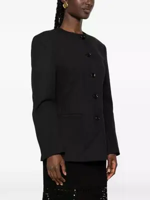 ANINE BING Collarless Single-breasted Jacket