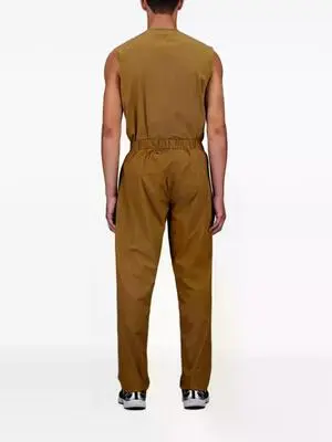 Herno Woven Belt-strap Trousers - Brown