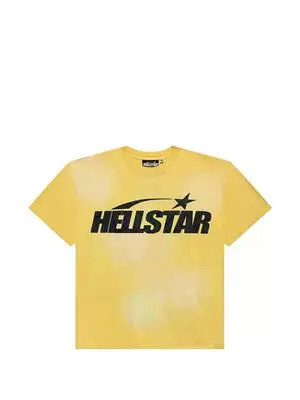 HELLSTAR Glitter-logo T-shirt - Yellow