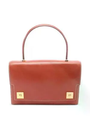 Hermès 1992 Piano Leather Handbag - Brown