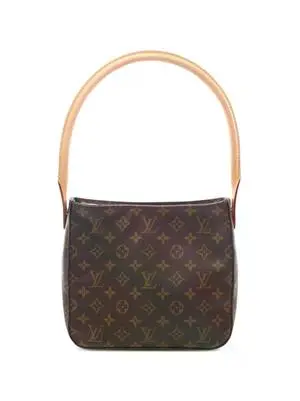 LOUIS VUITTON Monogram Canvas Looping Shoulder Bag - Brown