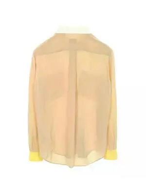 Burberry Silk Logo Print Shirt