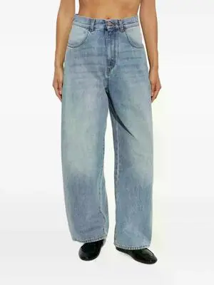 RÓHE Faded Wide-leg Jeans