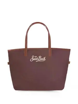 MC2 SAINT BARTH City Logo-embroidered Tote Bag - Brown