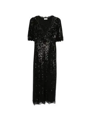 Rixo Verena Sequin Embellished Midi Dress