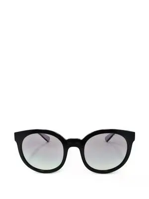 Armani Exchange Round Frame Sunglasses - Black