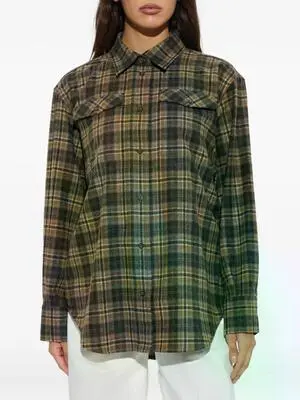 RÓHE Check-patterned Pocket Shirt