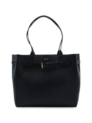 TOM FORD Audrey Medium Leather Tote - Black