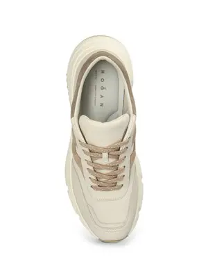 Hogan H669 Leather Sneakers - Beige