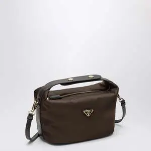Prada Chérie Mini Bag In Re-nylon - Brown