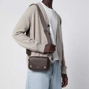 Loewe Pebble Grained Leather Crossbody Bag - Brown