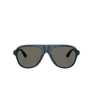 Oliver Spencer Aviator-frame Acetate Sunglasses - Blue