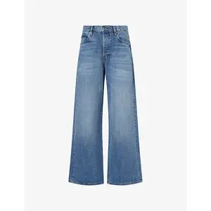 FRAME The Pixie Wide-leg Denim Jeans - Flutter