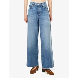 FRAME The Pixie Wide-leg Denim Jeans