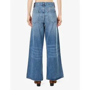 FRAME The Pixie Wide-leg Denim Jeans