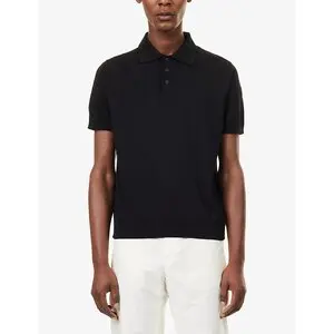 Moncler Logo-patch Short-sleeve Cotton Polo Shirt