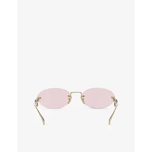 Gucci Gg1922s Rimless Round Metal Sunglasses