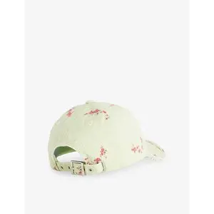 GANNI Printed Washed Canvas Cap