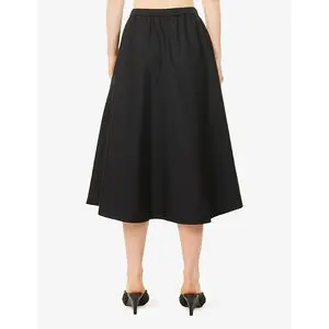Vince Pocket Full Cotton Midi Skirt