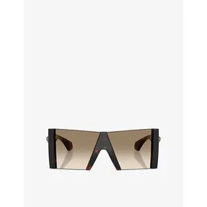 Versace Ve4515 Square-frame Acetate Sunglasses - Brown