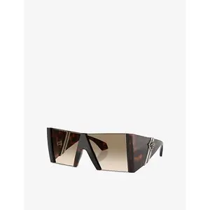 Versace Ve4515 Square-frame Acetate Sunglasses - Brown