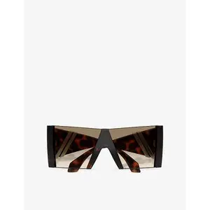 Versace Ve4515 Square-frame Acetate Sunglasses - Brown