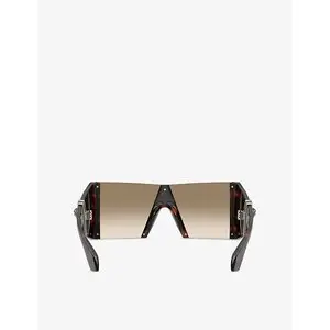 Versace Ve4515 Square-frame Acetate Sunglasses - Brown