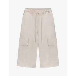 SKIMS Nylon Woven Cargo Shorts - Stone