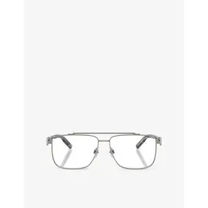 Dolce & Gabbana Square-frame Metal Eyeglasses - Grey