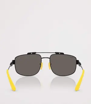 Ray-ban Scuderia Ferrari Collection Square Sunglasses - Black
