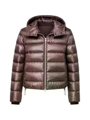 Herno Quilted Hooded Jacket - Brown