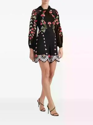 TEMPERLEY LONDON Rosalba Floral-embroidered Mini Dress