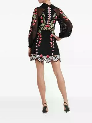 TEMPERLEY LONDON Rosalba Floral-embroidered Mini Dress